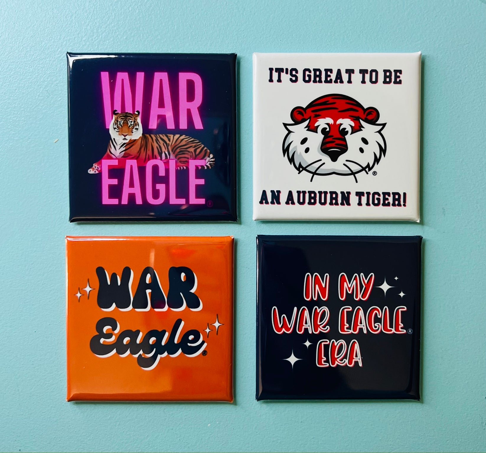 Auburn University Magnets (Set of 4) – Preppy Button Co.