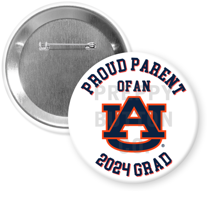 Customizable Auburn University Grad Button – Preppy Button Co.